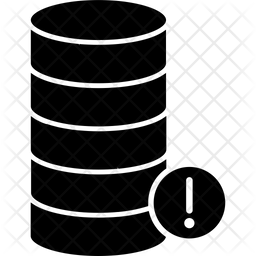 Database Error Icon - Download in Glyph Style