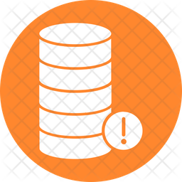 Database Error Icon - Download in Rounded Style