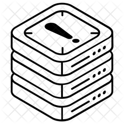 Database Failure Icon - Download in Isometric Style