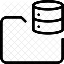 Database File Icon - Download in Line Style