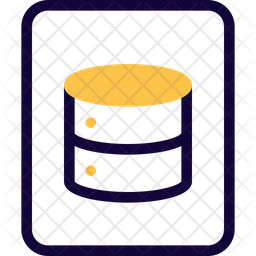 Database File Icon - Download in Dualtone Style