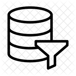 Free Database Filter Icon of Line style - Available in SVG, PNG, EPS ...
