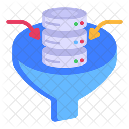 Database Filter Icon - Download in Flat Style