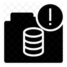 Database folder Icon - Download in Glyph Style