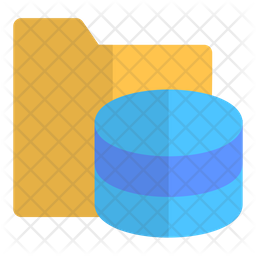 Database folder Icon - Download in Flat Style