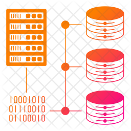 Database Protocol Icon - Download in Colored Outline Style