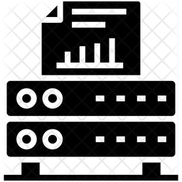 Database Report Icon - Download in Glyph Style