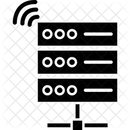 Database Server Database Server Icon - Download in Glyph Style