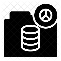 Database storage Icon - Download in Glyph Style
