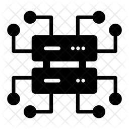 Database Structure Icon - Download in Glyph Style