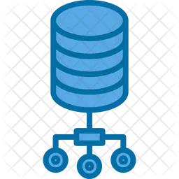 Database Structure Icon - Download in Dualtone Style