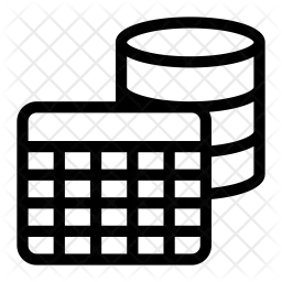 Database Table Icon - Free Download Network & Communication Icons ...