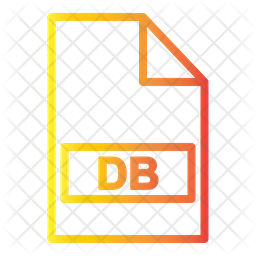 Db File Icon - Download in Gradient Style