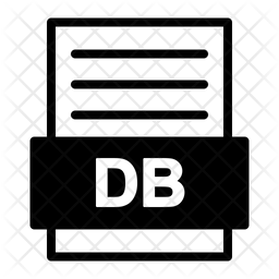 Db File Icon - Download in Glyph Style