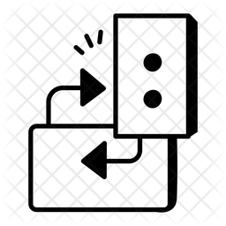 Db Transfer Icon - Download in Doodle Style