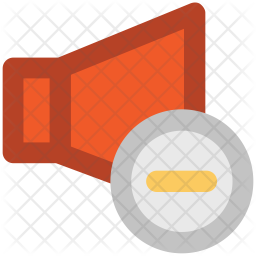 Decrease Icon - Download in Colored Outline Style