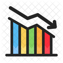 Decrease Icon - Download in Colored Outline Style