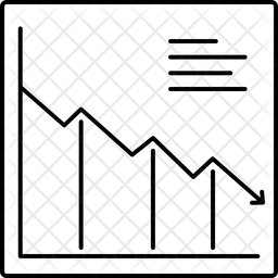 Free Decrease Chart Icon of Line style - Available in SVG, PNG, EPS, AI & Icon fonts