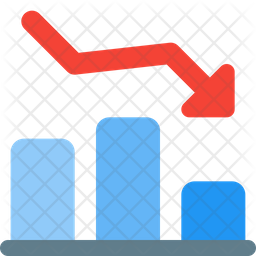 Decrease Chart Icon - Download in Flat Style