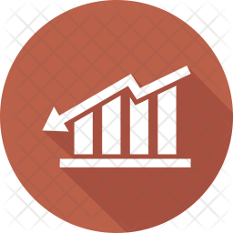Decrease chart Icon - Download in Glyph Style