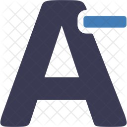 Decrease Text Size Icon - Download in Dualtone Style