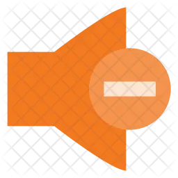 Decrease volume Icon - Download in Flat Style