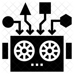 Deep Learning Icon - Download in Glyph Style