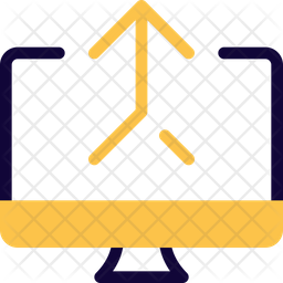 Desktop Merge Connection Icon - Download in Dualtone Style