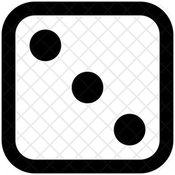 Dice Three Icon - Download in Line Style