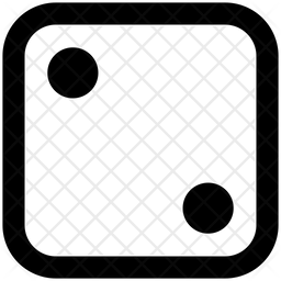 Dice Two Icon - Download in Line Style