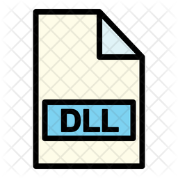 Dll File Icon - Download in Colored Outline Style