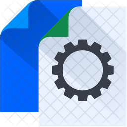 Document Setting Icon - Download in Gradient Style
