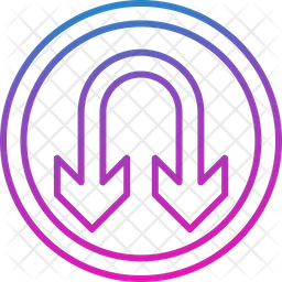 Double Curve Icon - Download in Gradient Style