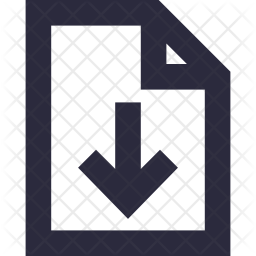 Download file Icon - Download in Line Style