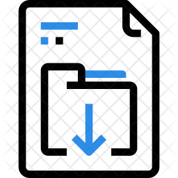 Download file Icon - Download in Line Style