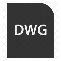 Dwg File Icon - Download in Glyph Style