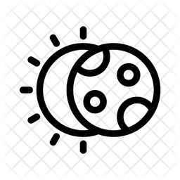 Eclipse Icon - Download in Line Style