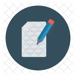 Edit File Icon - Download in Flat Style