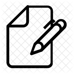 Edit file Icon - Download in Line Style