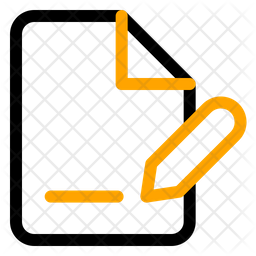 Edit File Icon - Download in Line Style