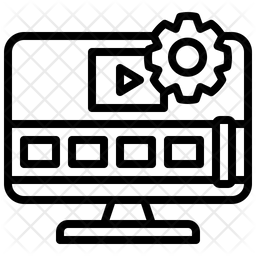 Editing Icon - Download in Line Style