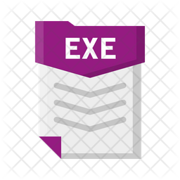 Exe file Icon - Download in Flat Style