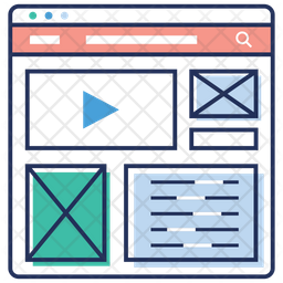 Executive Dashboard Icon - Download in Colored Outline Style