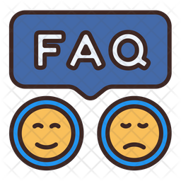 Faq Emoji Icon - Download in Colored Outline Style