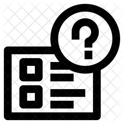 Faq List Icon - Download in Line Style