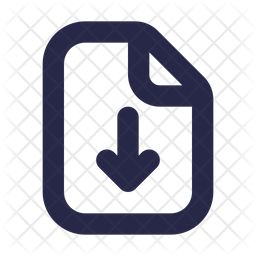 File Download Icon - Download in Line Style