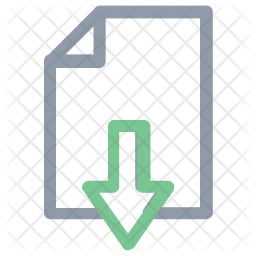 File Downloading Icon - Download in Line Style