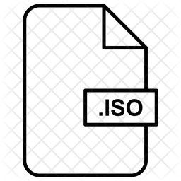 File Iso Icon - Download in Line Style