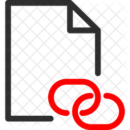 File Link Icon - Download in Dualtone Style