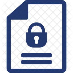 File Lock Icon - Download in Glyph Style